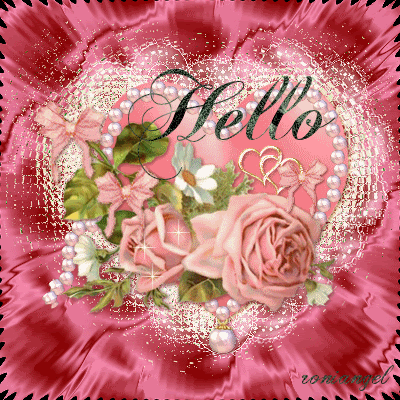 Pink Roses Saying Hello gif by redwine-n-strawberries | Photobucket